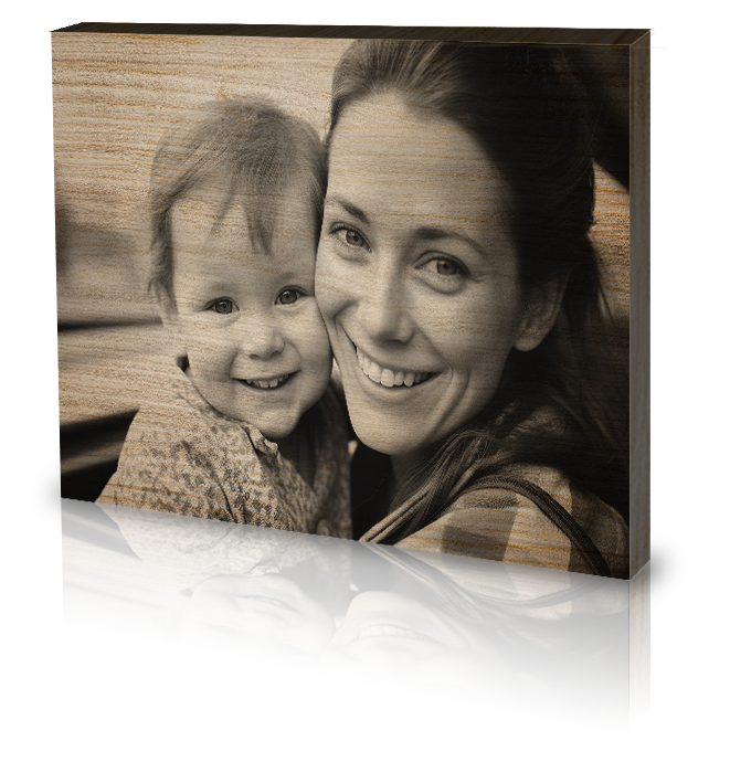 Billede printet på egefiner - Bestil en unik julegave